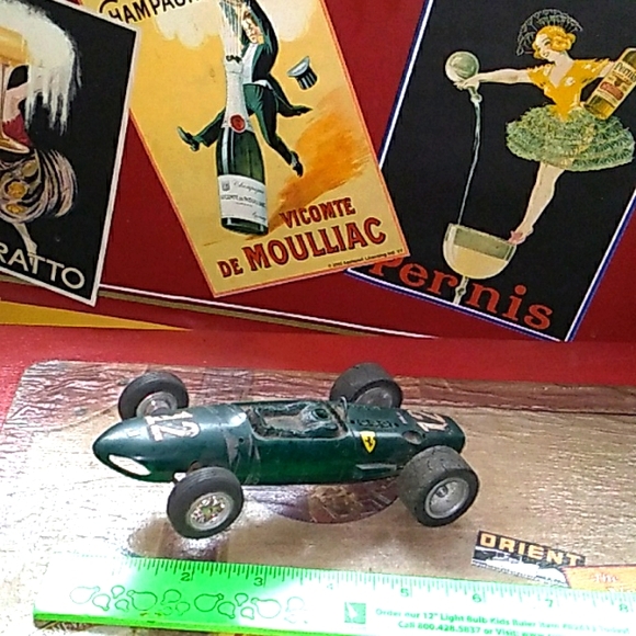 Vintage | Toys | Rare Vintage Russkit Ferrari Slot Car Very Rare Green ...